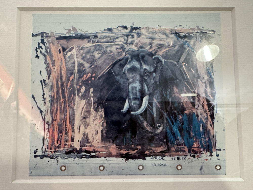 Rolf Knie Elefanten Bild Mehrfarbige Wiedergabe nach dem Original ...