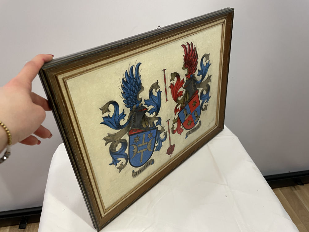 Gemälde des Wappens der Familien Anglin und Ulrich » Arche Noah ...