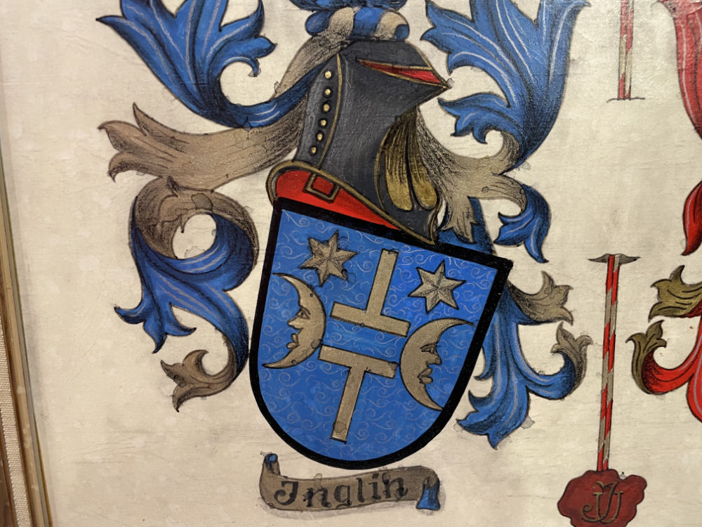 Gemälde des Wappens der Familien Anglin und Ulrich » Arche Noah ...