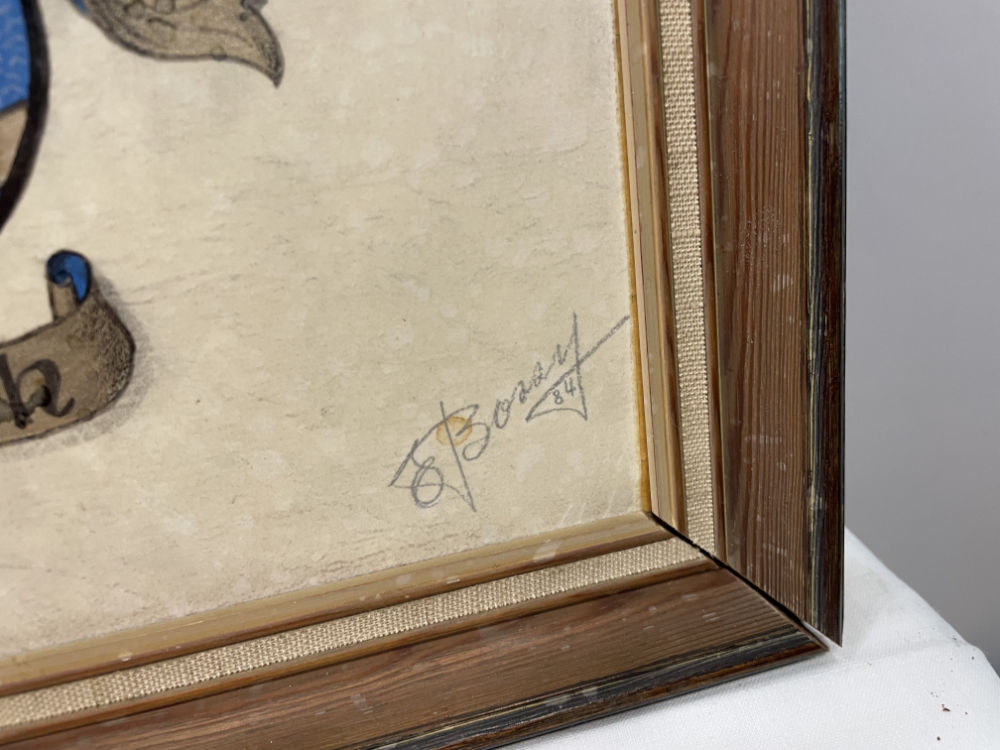 Gemälde des Wappens der Familien Anglin und Ulrich » Arche Noah ...