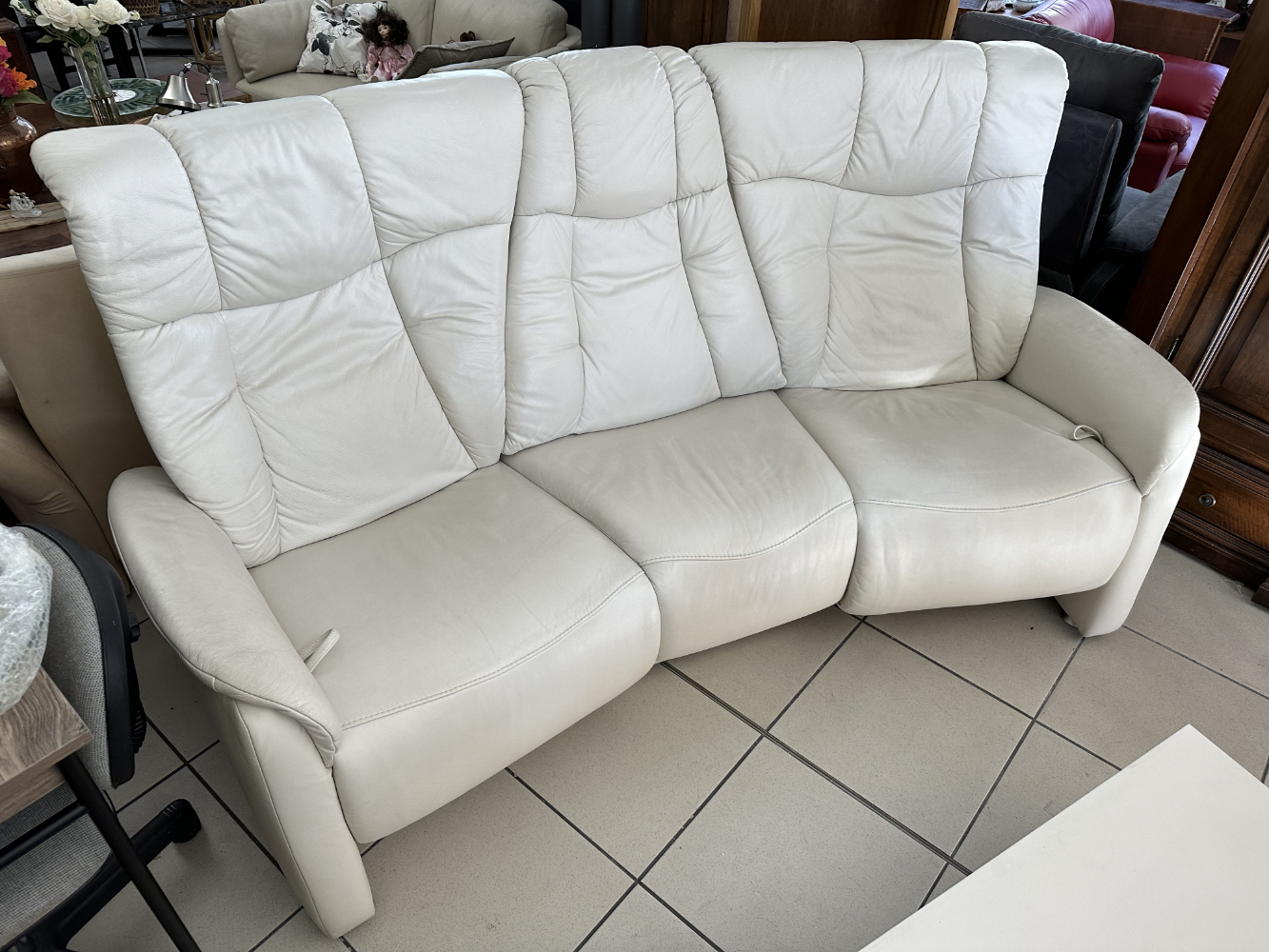 Hochwertige Himolla Echtleder Trapezsofa / Relaxsofa » Arche Noah Antiquitäten- und Brockenhaus ...